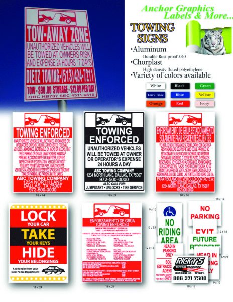 NCR Warning & Violation Stickers - Tow Professional