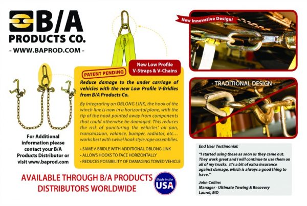 New Low Profile V-Straps & V-Chains - Tow Professional